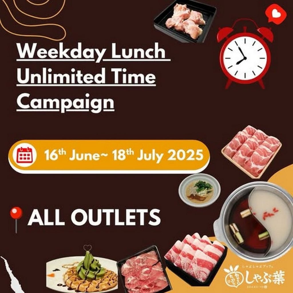 16 –18 July 2025: Shabu-Yo Malaysia Weekday Lunch Unlimited Time ...