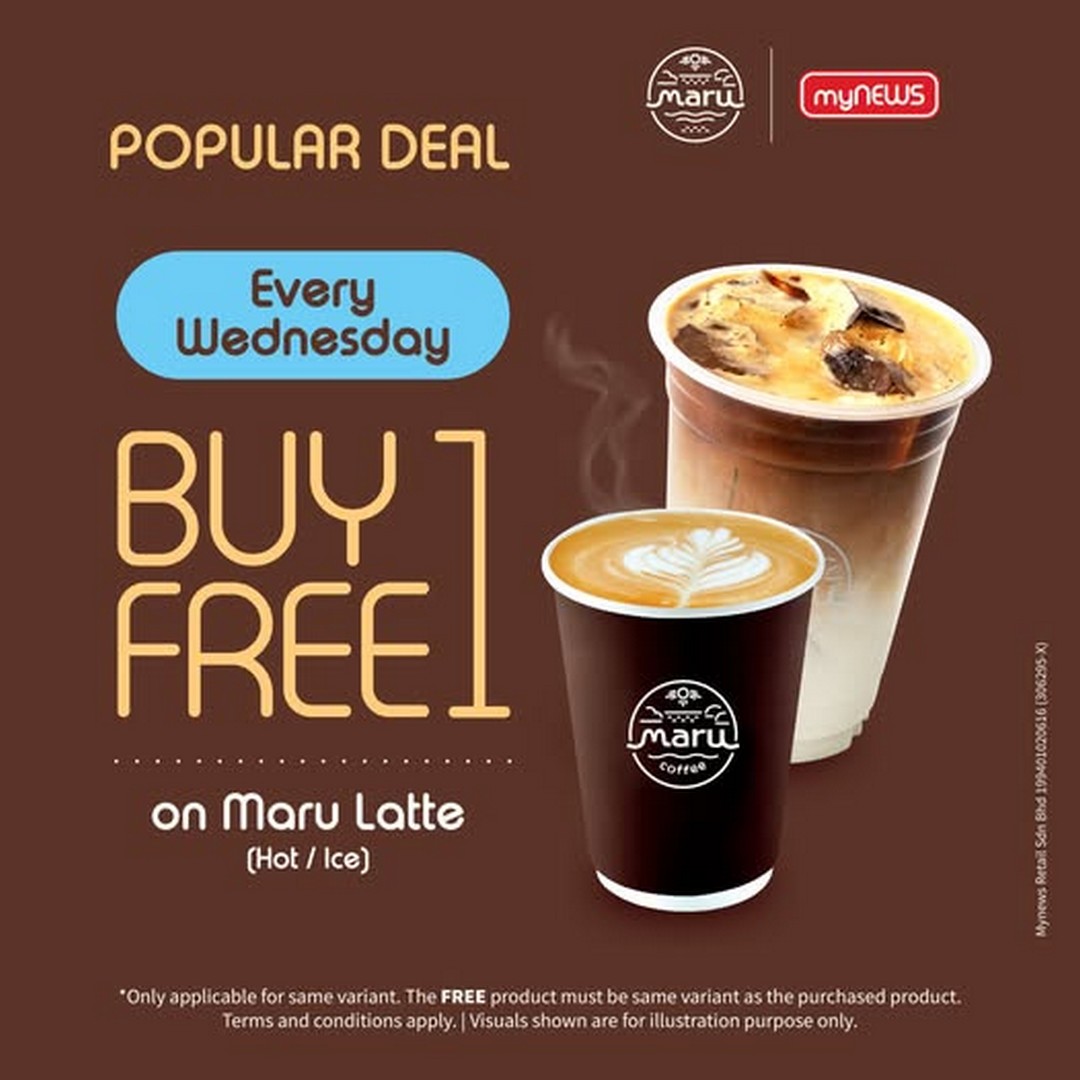 Now till 31 December 2025: myNEWS Malaysia – Buy 1 Free 1 Maru Latte ...