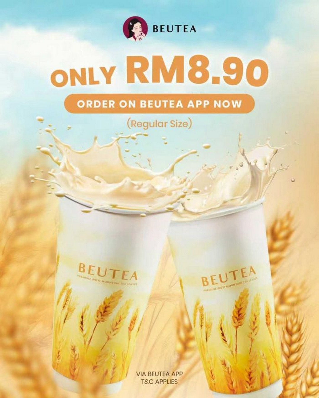 14 July 2025 onwards: Beutea Malaysia – New Garden Wheat Milk Tea ...
