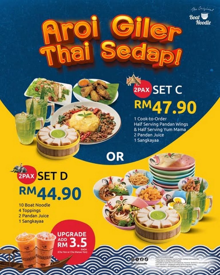 7 July 2025 onwards: Boat Noodle Malaysia Thai Lunch Set Delight ...