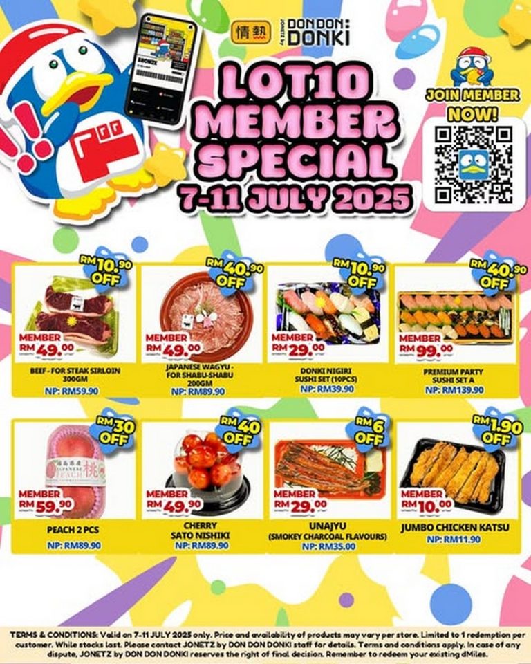 7-11 July 2025: DON DON DONKI Malaysia Members-Only Deals at Lot 10 – Exclusive Promotion & RM5 ...