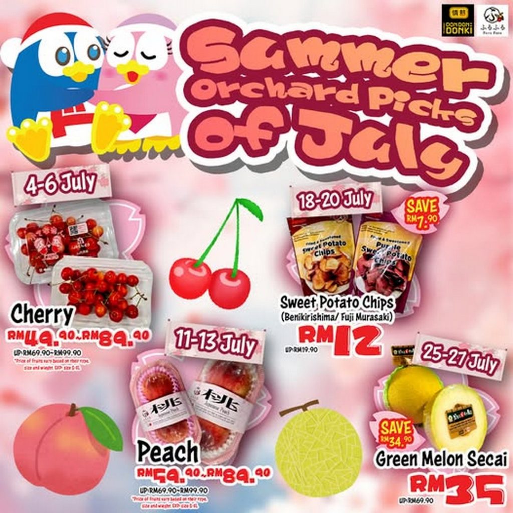 4-27 July 2025: DON DON DONKI Malaysia, Summer Orchard Fruit Treats ...