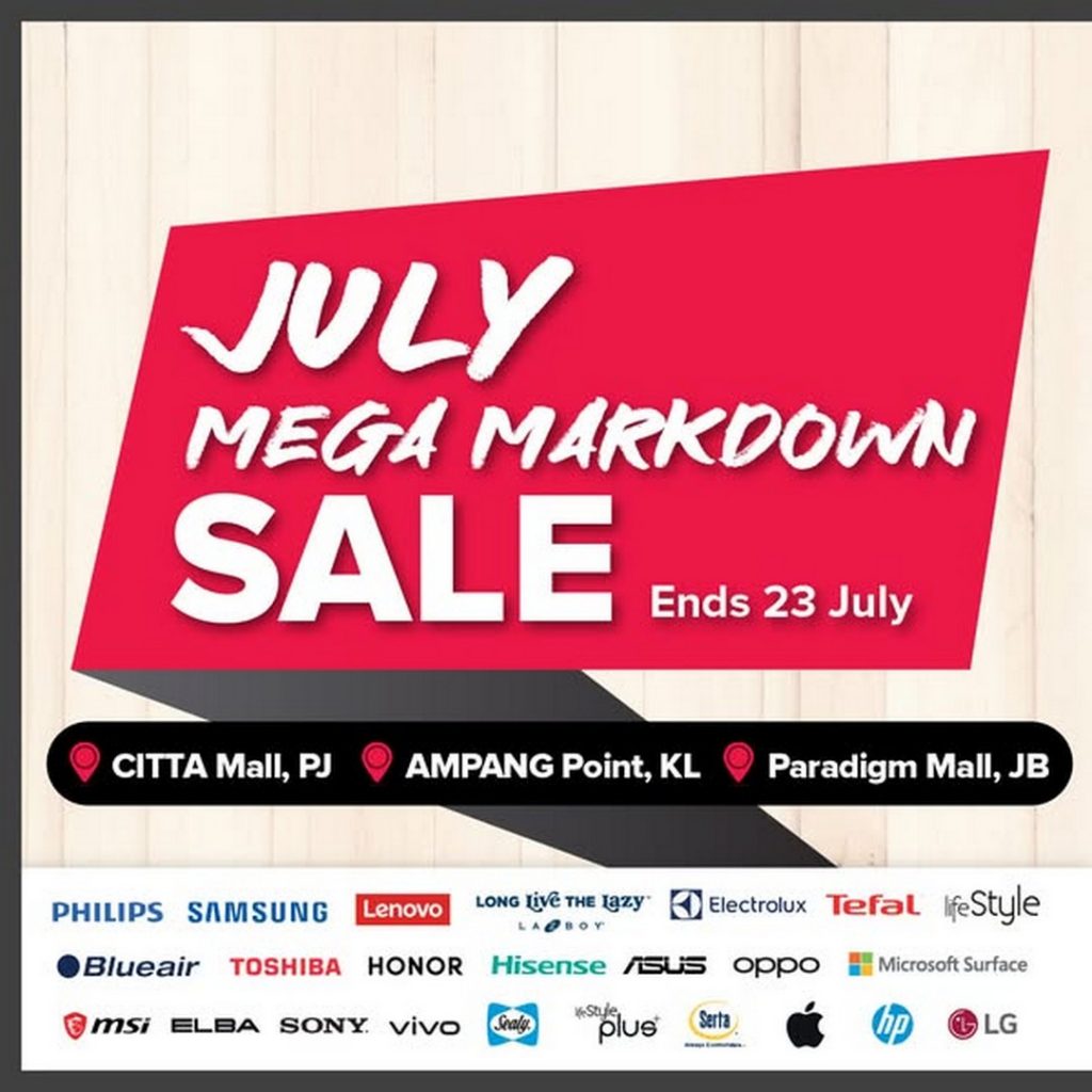 Now till 23 July 2025: Harvey Norman Malaysia – July Mega Markdown Sale with Up to 75% Off ...
