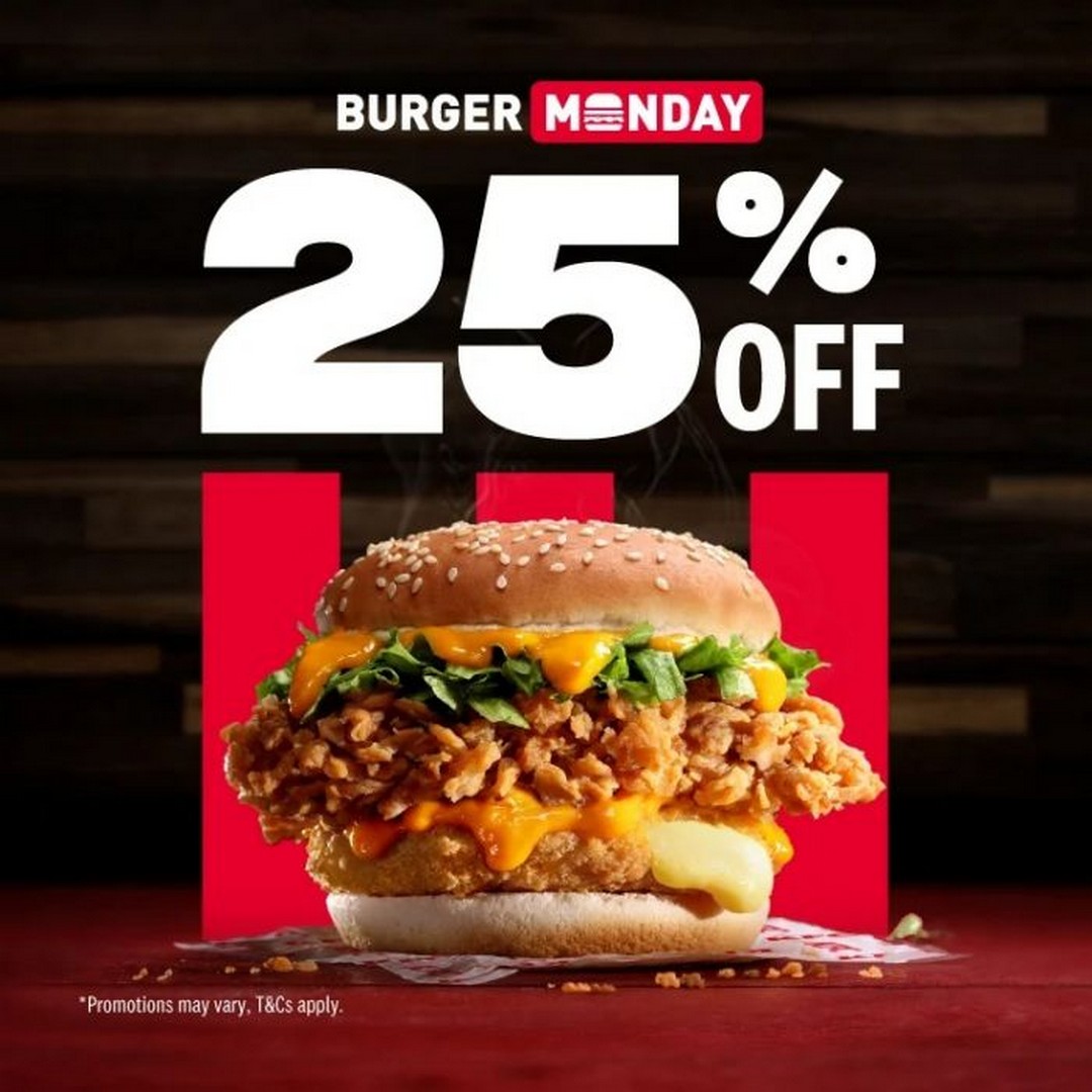 14 July 2025 Onward: KFC Malaysia – 25% OFF Zinger Cheezilla Burger ...