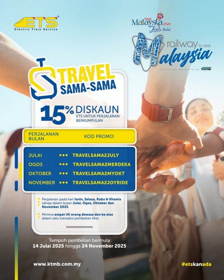 14 July–24 November 2025: KTM Berhad Group Travel ETS 15% Discount ...