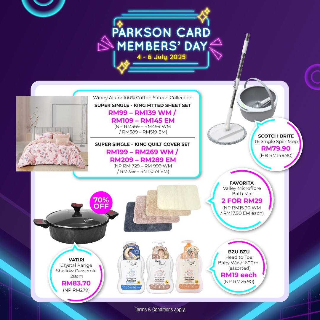 4-6 July 2025: Parkson Malaysia – Members’ Day Exclusive Rewards and ...