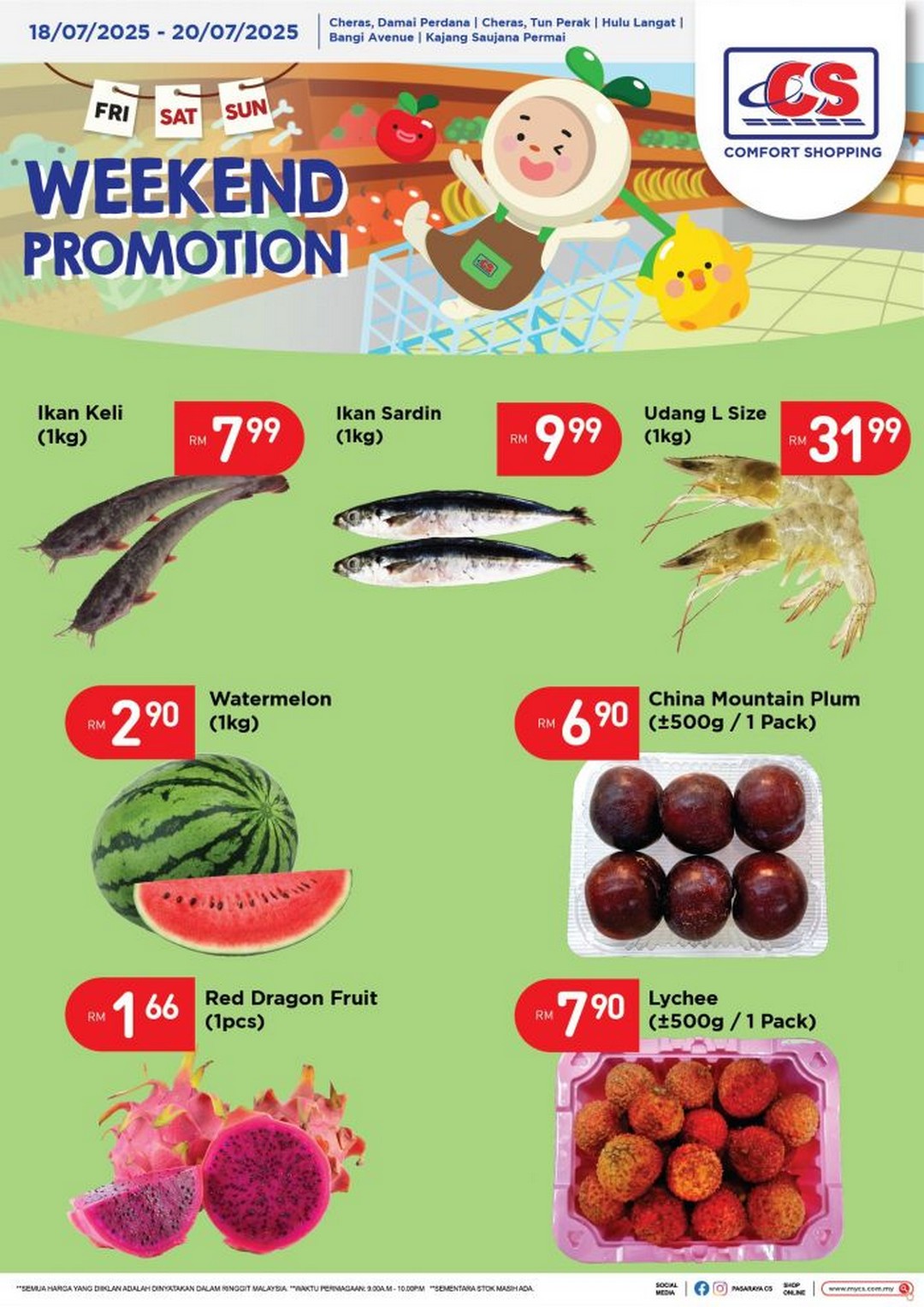 18-20 July 2025: Pasaraya CS Weekend Bargains – Save Big on Groceries ...