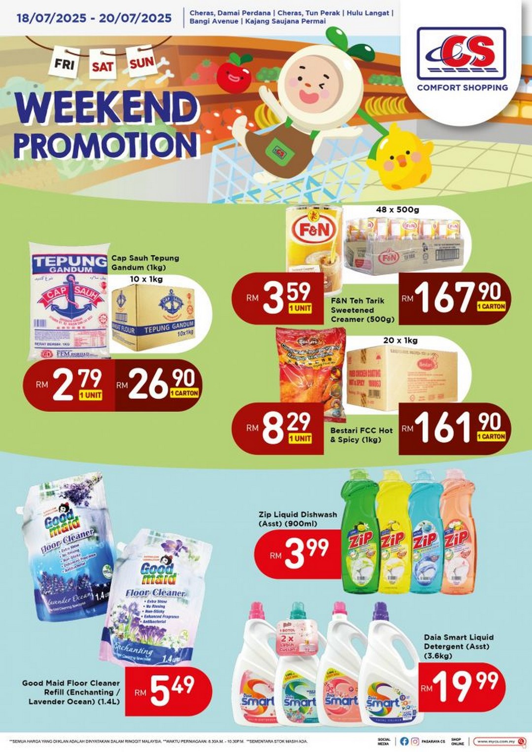 18-20 July 2025: Pasaraya CS Weekend Bargains – Save Big on Groceries ...