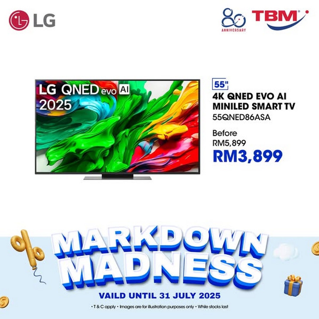 Now till 31 July 2025: TBM Malaysia – LG Appliance Markdown Madness ...