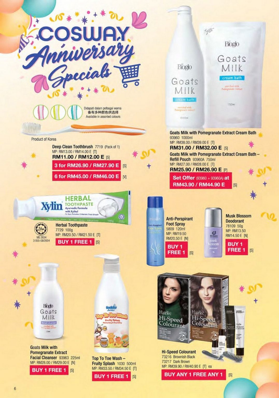 15 August-30 September 2025: Cosway Malaysia Member Specials Catalogue ...