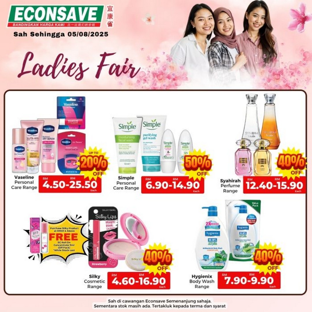 Now till 5 August 2025: Econsave Ladies Fair Sale – Fashion, Beauty ...