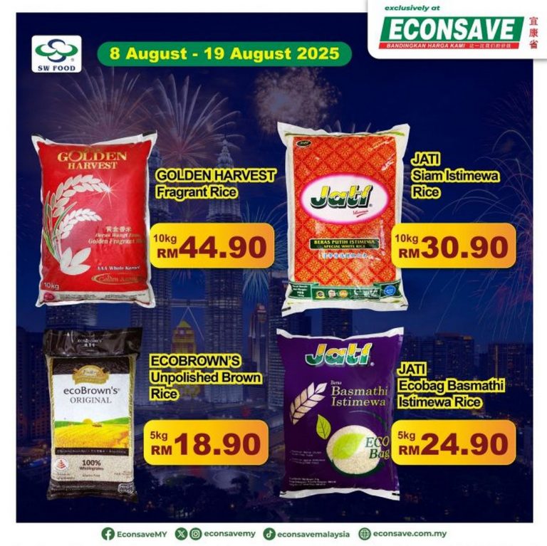 8-19 August 2025: Econsave: Rice Promotion – Special Deals on Golden ...
