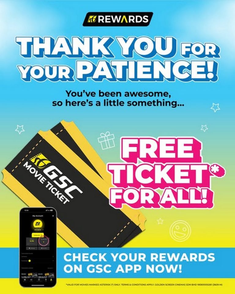 14 August 2025 onwards: Golden Screen Cinemas: Free Movie Ticket ...