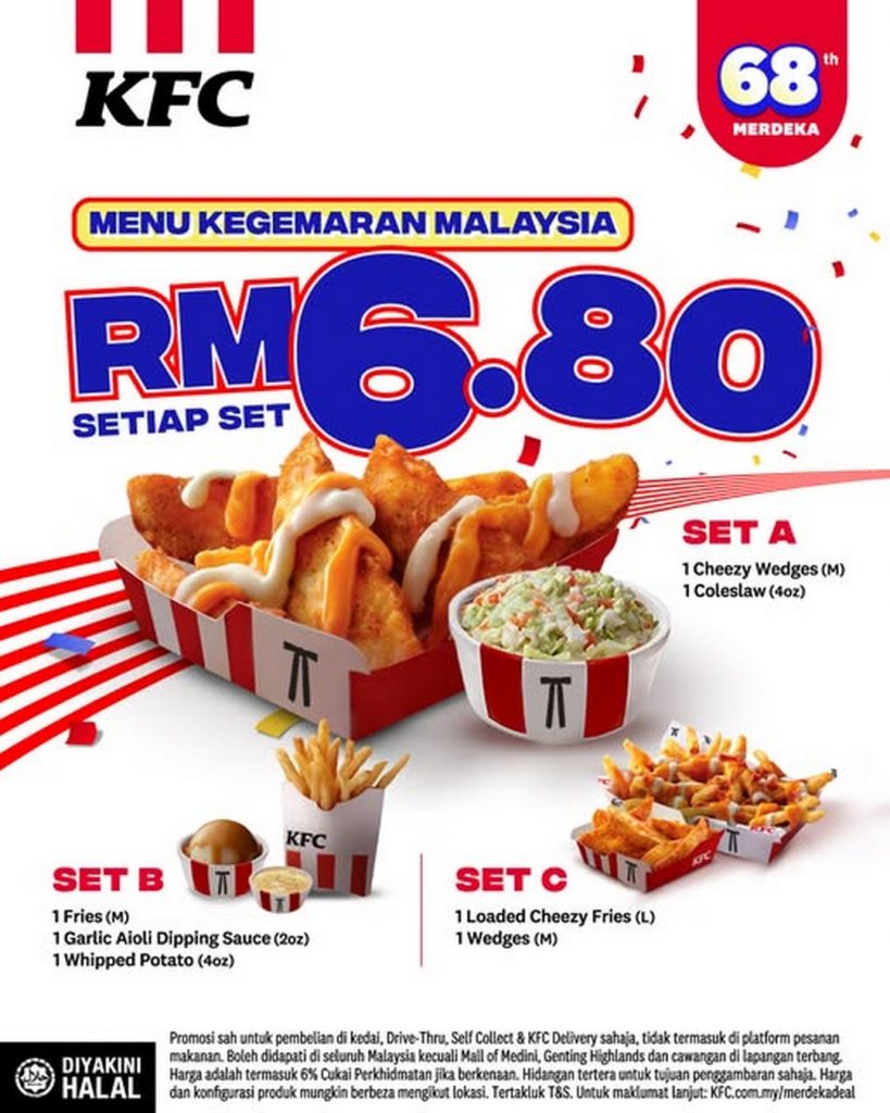 20 August 2025 onwards: KFC Malaysia Merdeka Promo – Celebrate National ...
