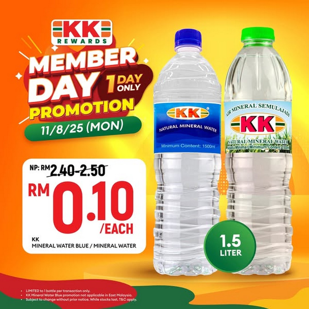 11 August 2025: KK SUPER MART – RM0.10 Mineral Water & Exclusive ...