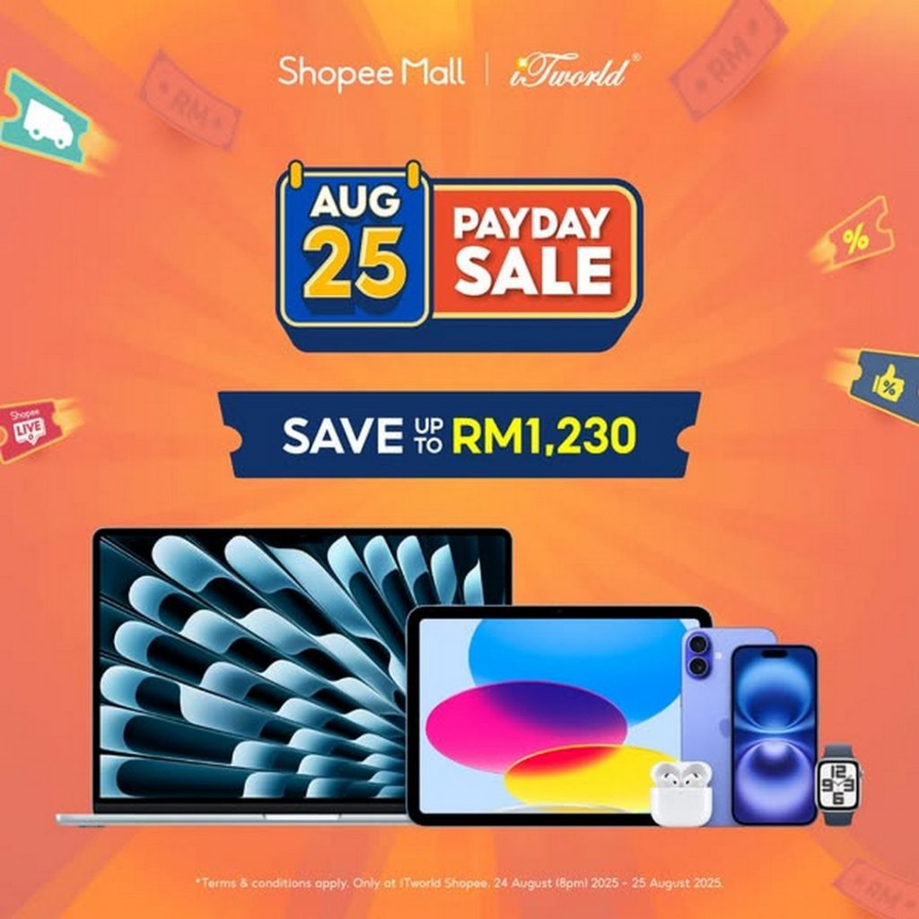 24-25 August 2025: iTworld Apple Essentials Payday Promotion: Grab Up ...