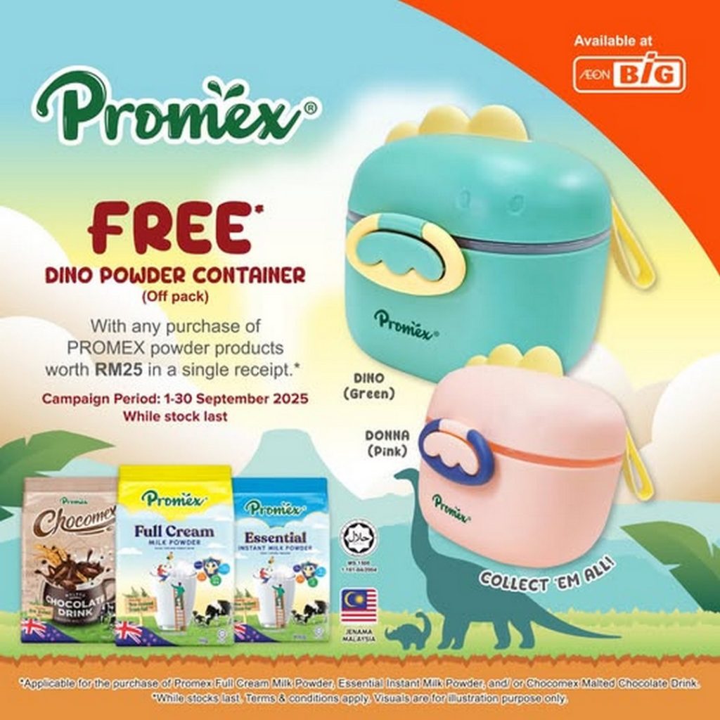 4 September 2025 onwards: AEON BiG Malaysia: Free Dino Powder Container ...