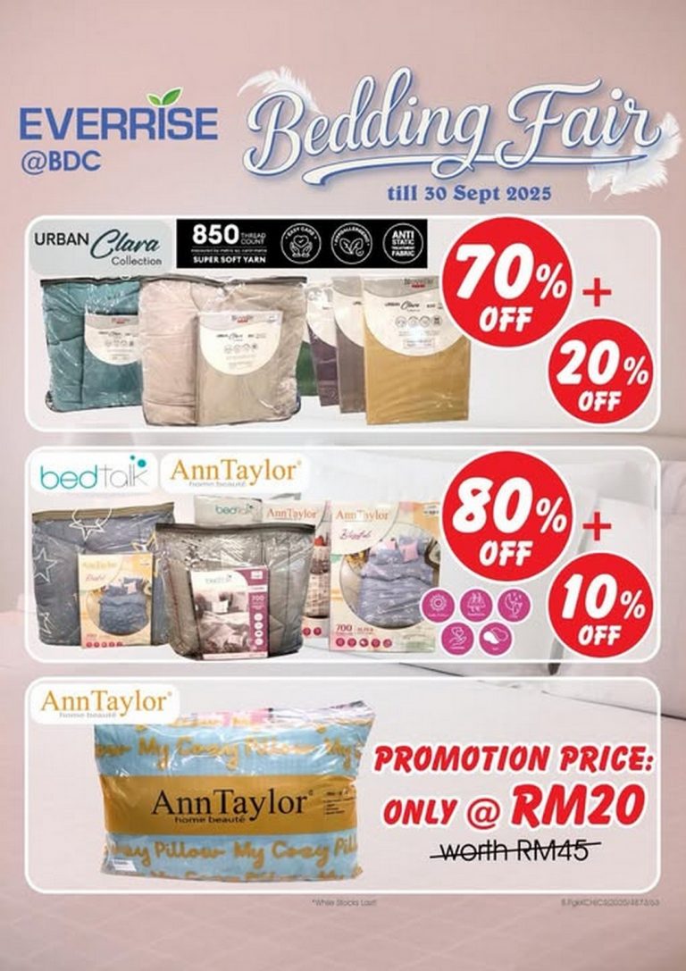 Now till 30 September 2025: Everrise Malaysia Bedding Fair: Special ...