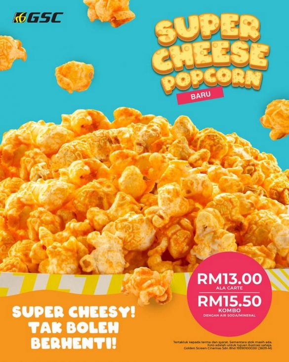 11 September 2025 Onward: GSC Super Cheese Popcorn: Cheesy Popcorn ...