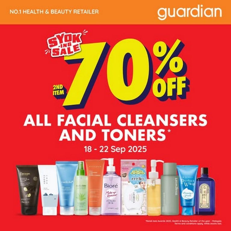 18-22 September 2025: Guardian Malaysia Skincare Sale – 70% Off on 2nd ...