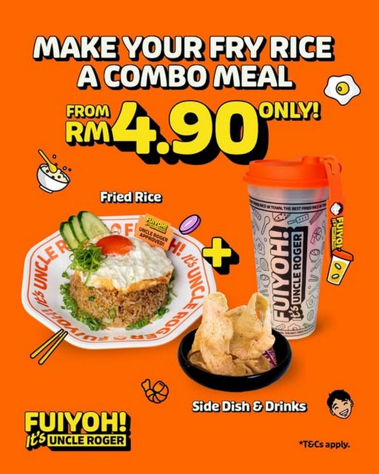 23 September 2025 onwards: Uncle Roger: Fry Rice Combo Promotion: Add ...