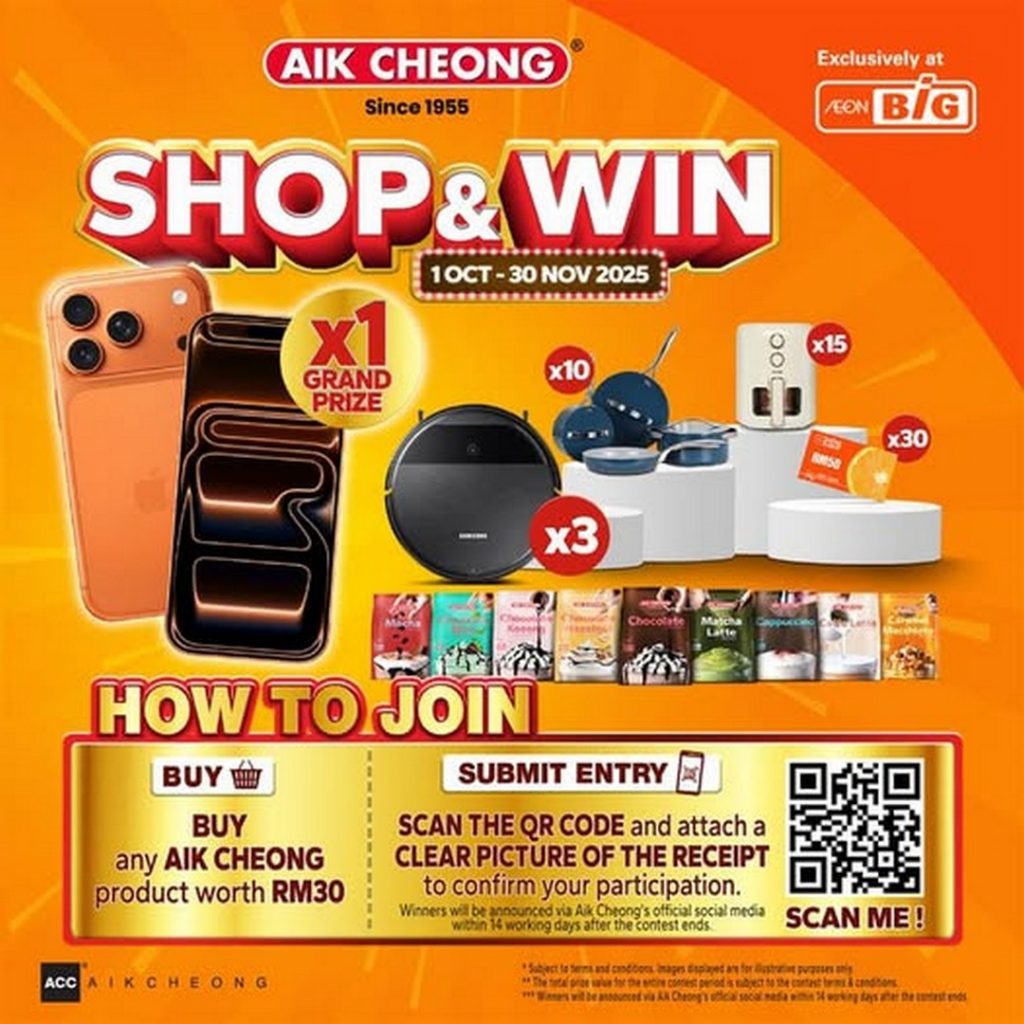1 October–30 November 2025: Aik Cheong Coffee Malaysia: Shop & Win ...