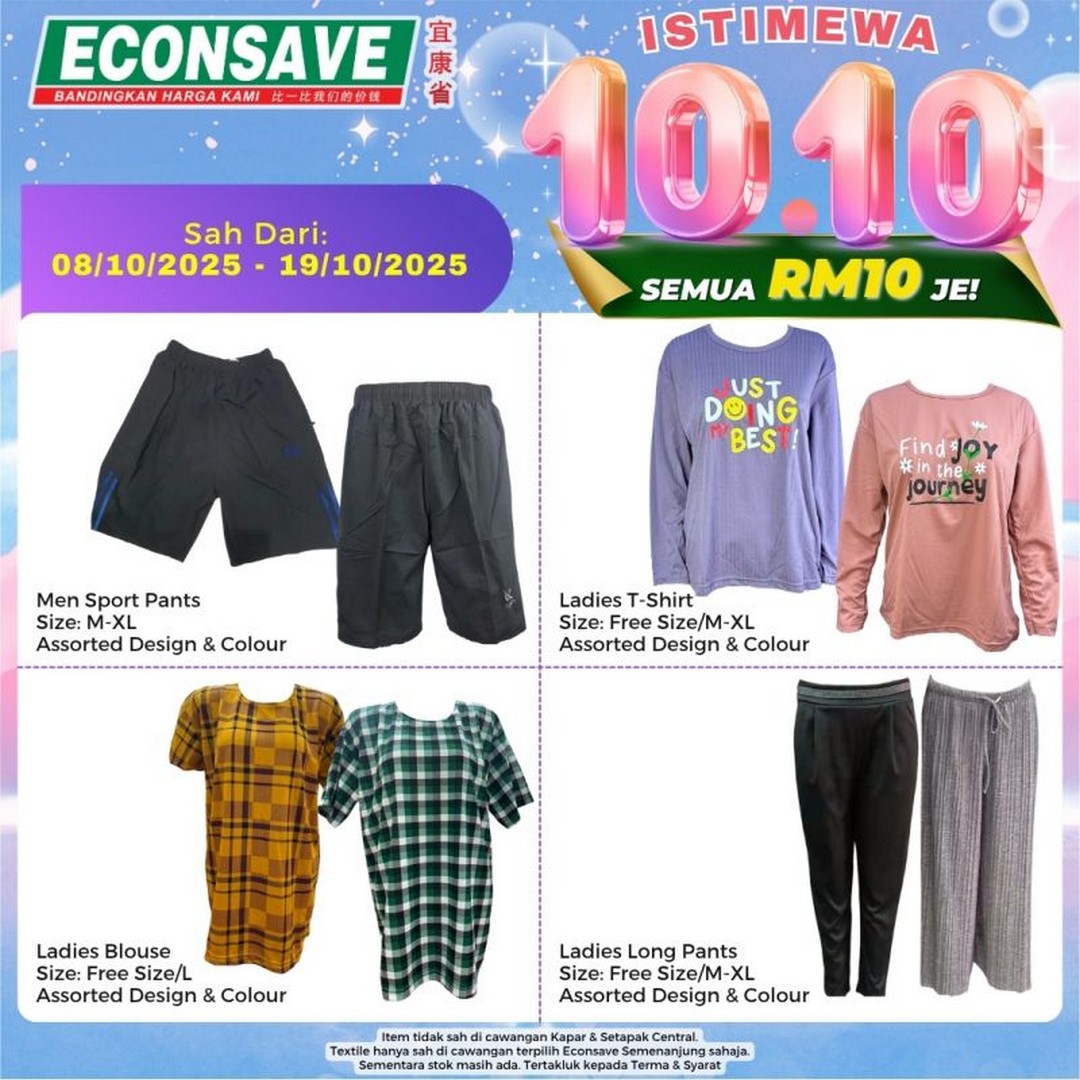 8-19 October 2025: Econsave Malaysia: 10.10 Sale – All Items RM10 Each ...