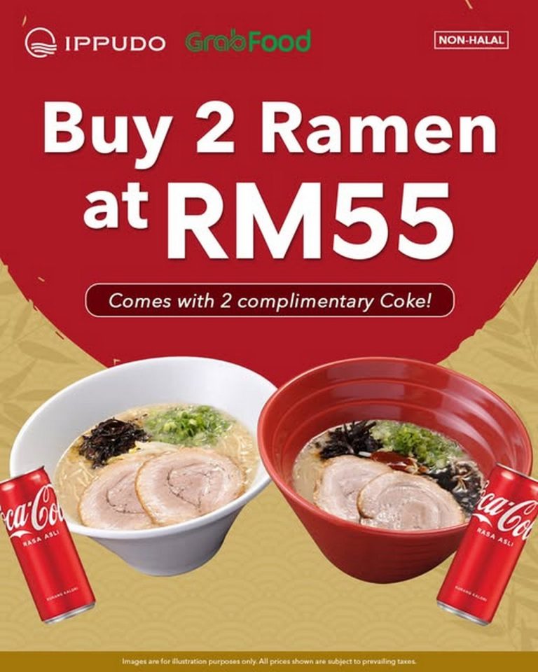 Now till 31 December 2025: IPPUDO Malaysia GrabFood Exclusive Ramen Deal: 2 Signature Ramen with ...