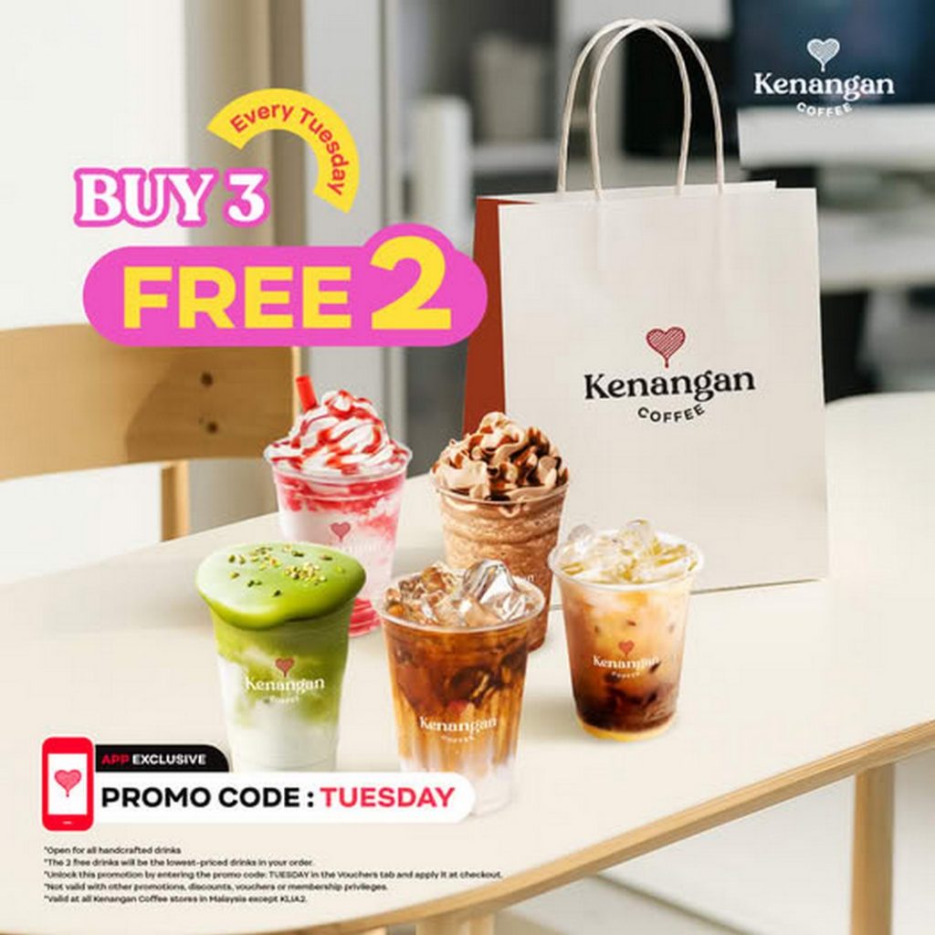 7 October 2025: Kenangan Coffee Malaysia: Tuesday Free Drinks Promotion with App Redemption ...