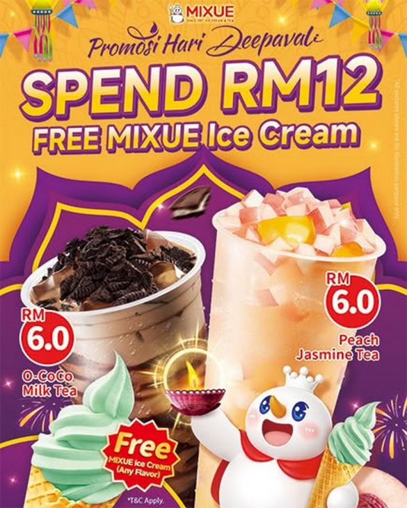 16–20 October 2025: MIXUE Malaysia: Deepavali Special Free Ice Cream ...