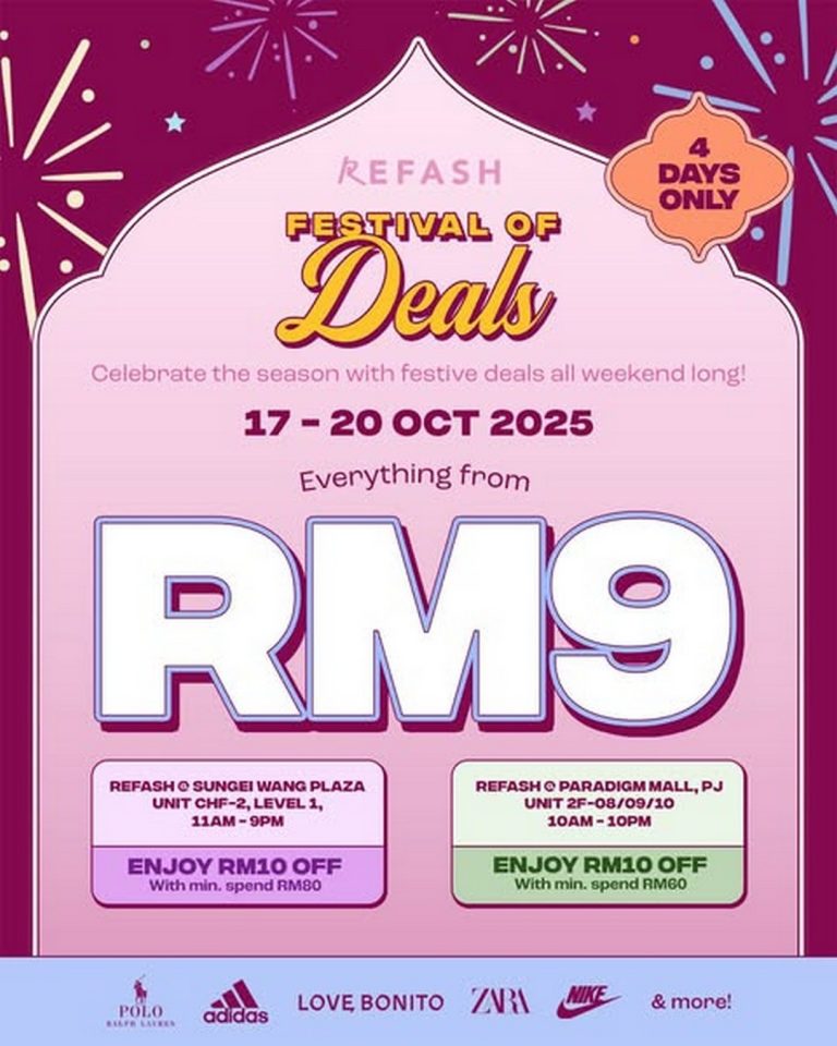 17–20 October 2025: REFASH Malaysia Festival of Deals Preloved Sale: Up ...