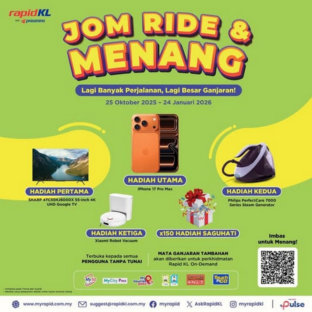 25 October 2025–24 January 2026: Rapid KL: Win Exciting Rewards When You Ride Promotion ...