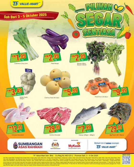 3-5 October 2025: TF Value-Mart: Fresh Deals on Vegetables, Seafood ...