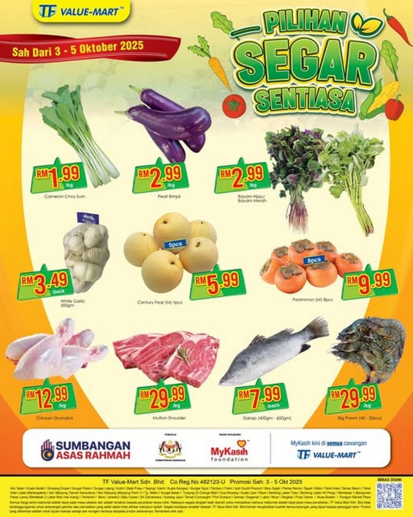 3-5 October 2025: TF Value-Mart Malaysia Fresh Restock Promotion at All ...