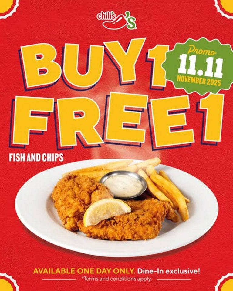 11 November 2025: Chili’s Malaysia: Buy 1 Free 1 Fish & Chips Promotion ...