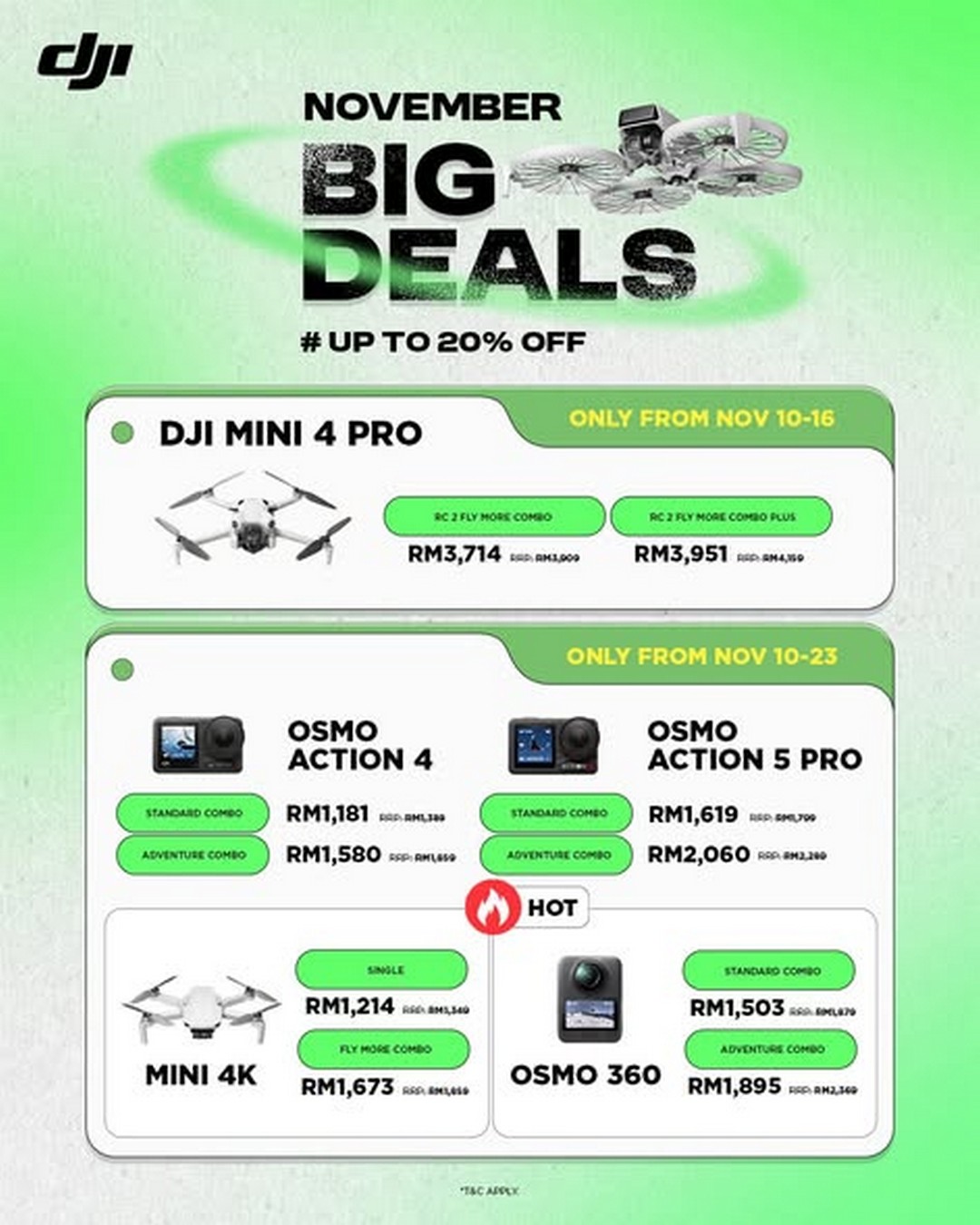 10–23 November 2025: DJI Malaysia – November Mega Sale: Exclusive Time ...
