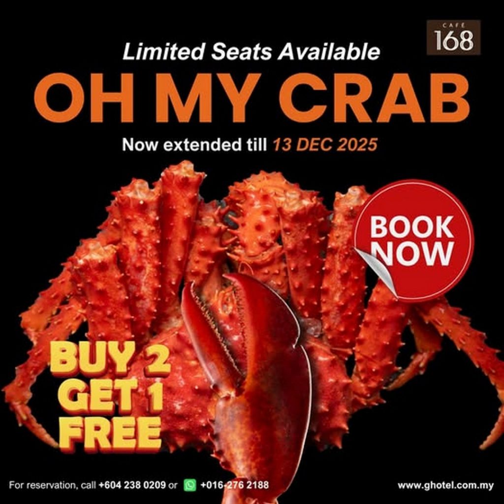 Now till 13 December 2025: G Hotel Gurney: “Oh My Crab!” Seafood Buffet ...