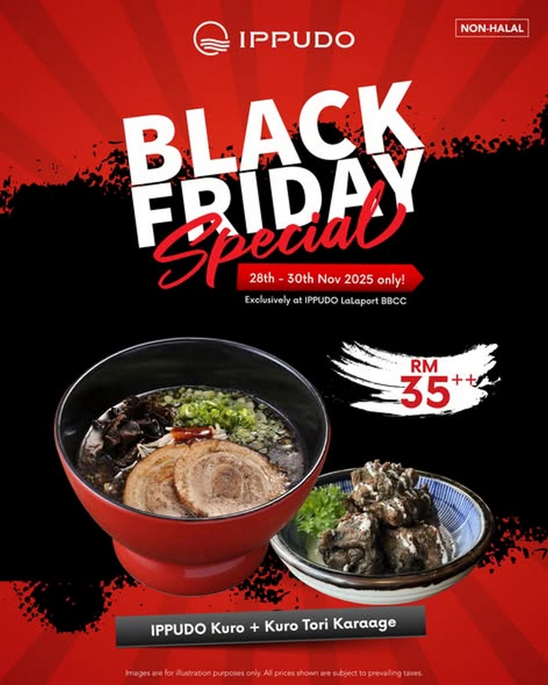 28-30 November 2025: IPPUDO Malaysia: Black Friday Special: Limited-Time KURO Ramen Combos ...