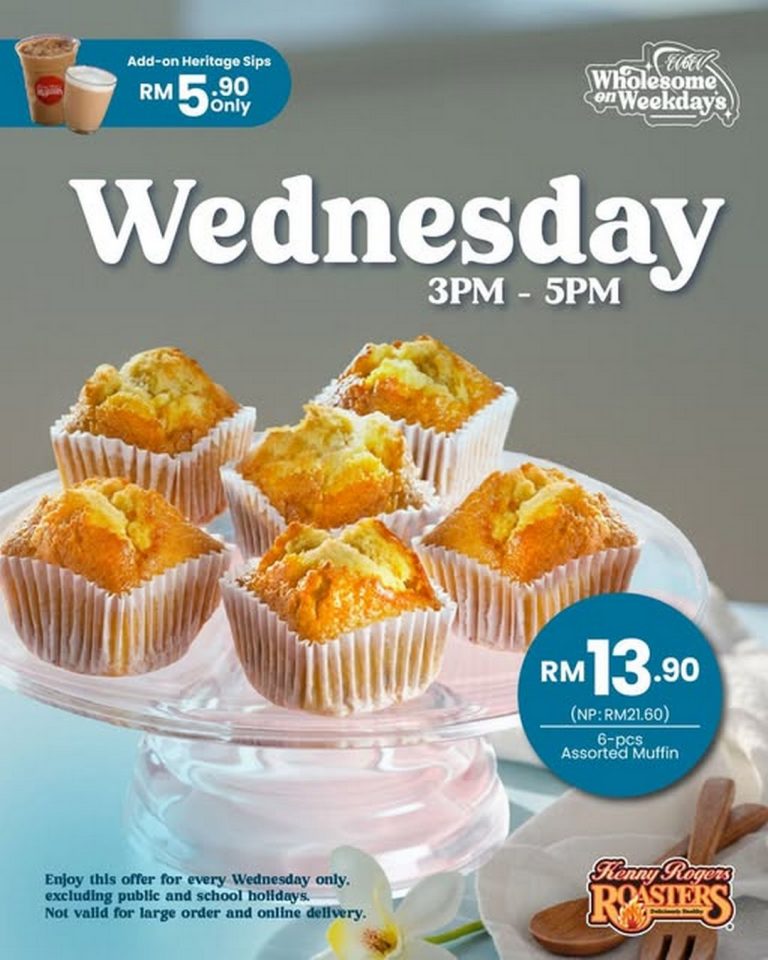 12 November 2025 onwards: Kenny Rogers ROASTERS Malaysia: Midday Muffin ...