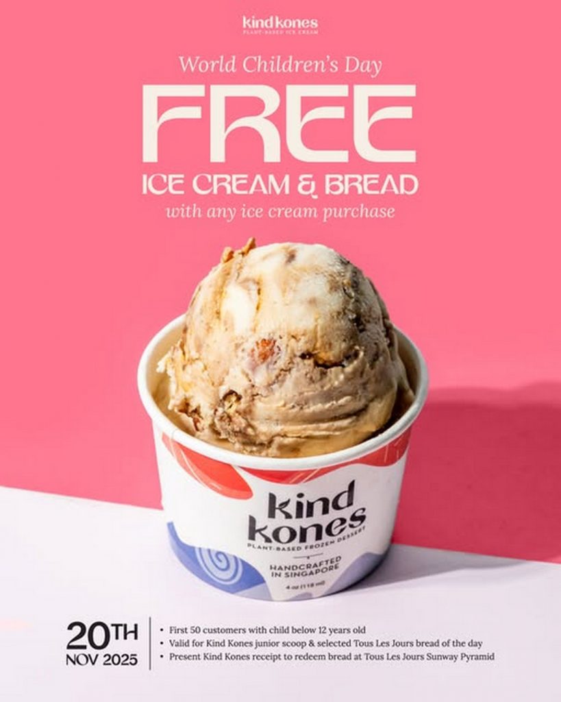 20 November 2025: Kind Kones at Sunway Pyramid: Free Junior Ice Cream ...