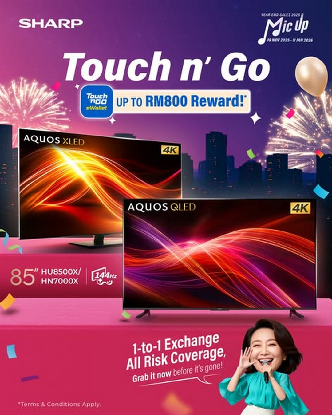 10 November 2025-11 January 2026: Onking Malaysia: SHARP Mic Up Year ...