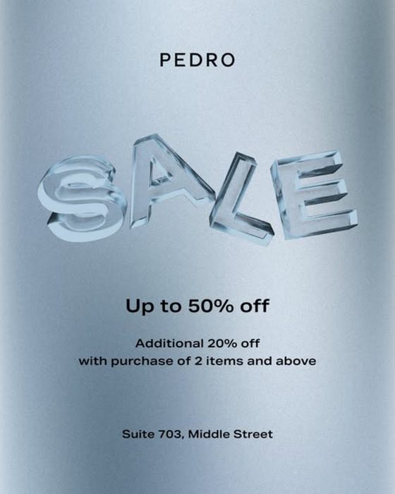 28 November 2025-4 January 2026: PEDRO Malaysia: Outlet Special Sale ...