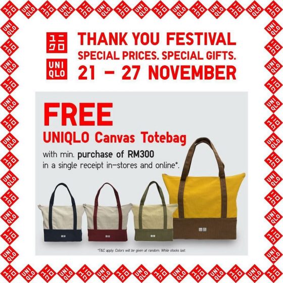 21-27 November 2025: UNIQLO Malaysia: Thank You Festival Promotion ...