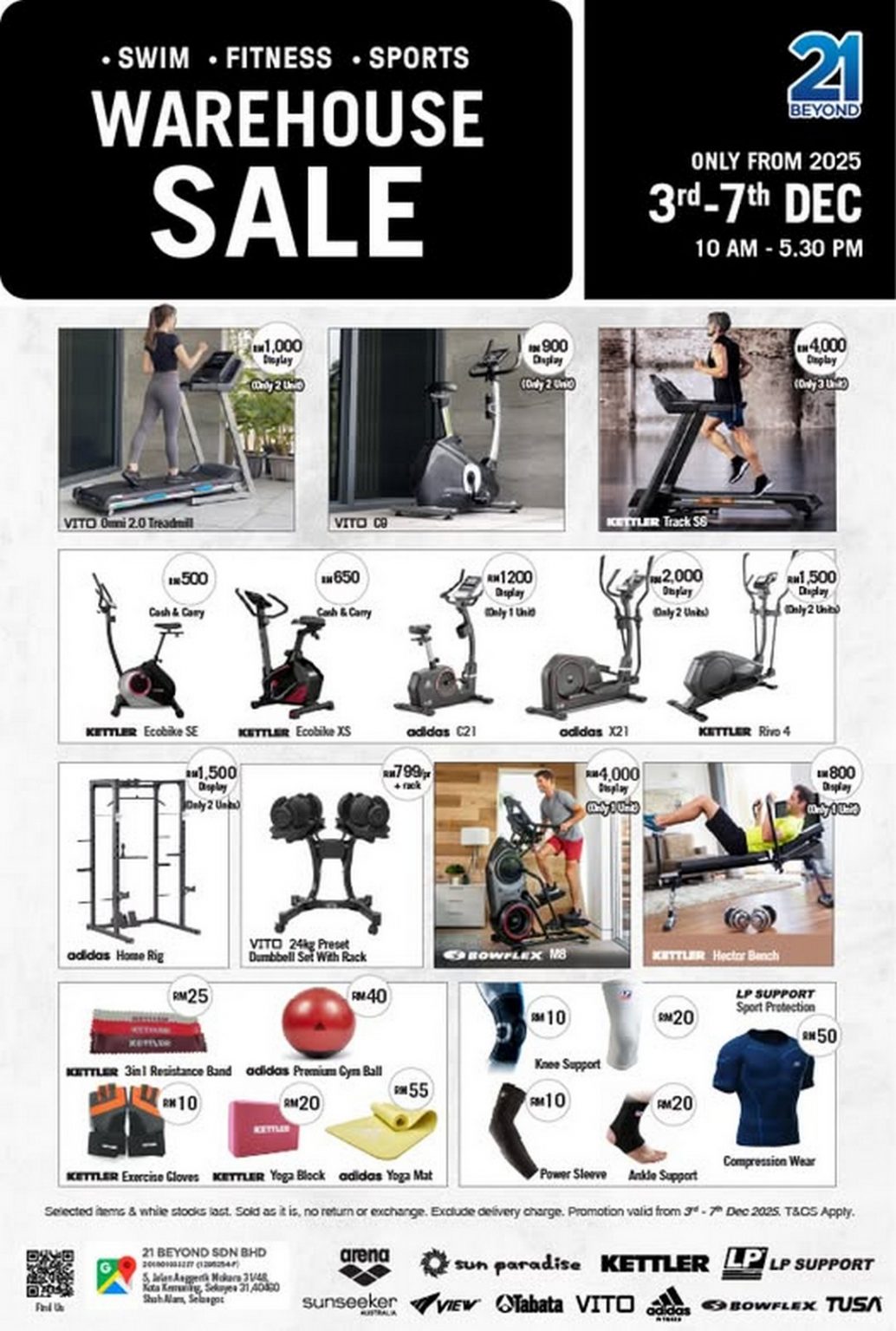 3-7 December 2025: 21 Beyond: Yearly Fitness & Sports Warehouse Sale ...