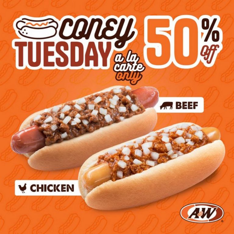 23 December 2025: A&W Malaysia: Coney Tuesday with 50% Off A La Carte ...