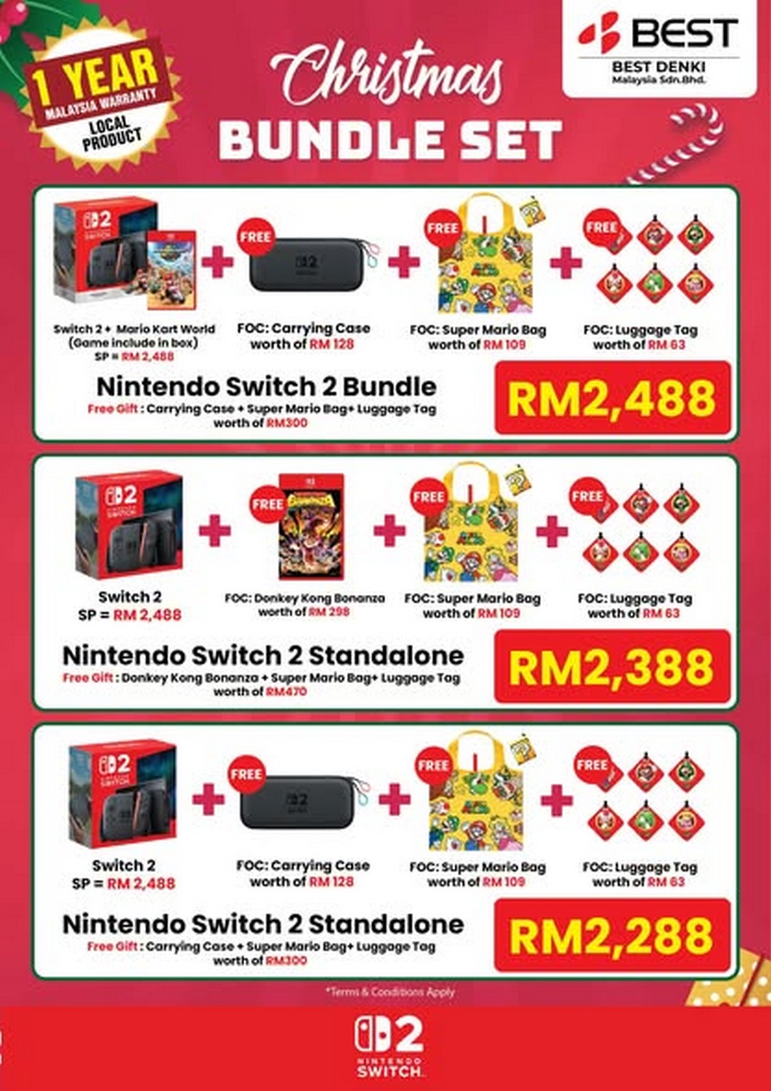 23–28 December 2025: BEST DENKI Malaysia: Nintendo Switch™ 2 Roadshow ...