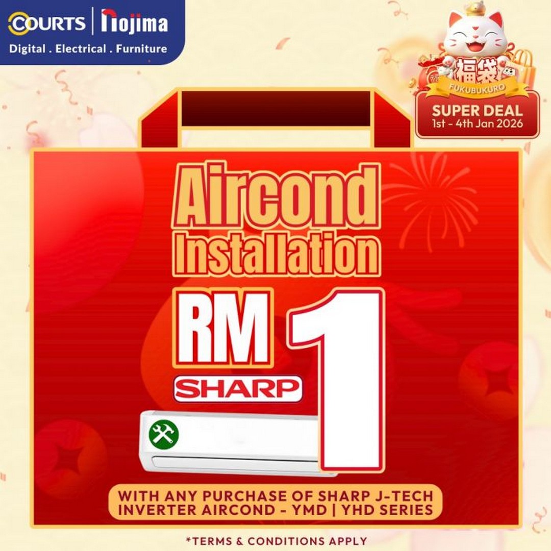 1–4 January 2026: COURTS Malaysia New Year Super Deal: Extra 5% OFF ...