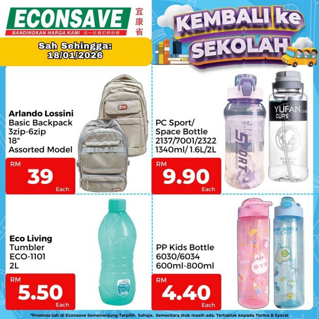 29 December 2025 – 18 January 2026: Econsave Back To School Promotion ...