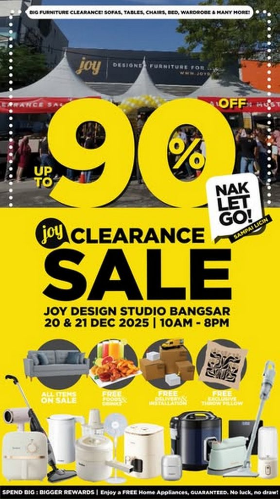 20-21 December 2025: Joy Design Studio, Massive Furniture Clearance ...