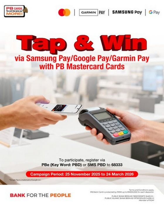 25 November 2025 – 24 March 2026: Public Bank: PB Mastercard Cash Back ...